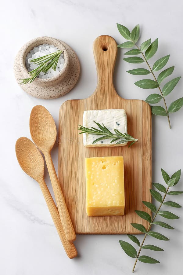 Cheese Board Layout Emphasizes Balance with Equal Spacing Under Natural ...