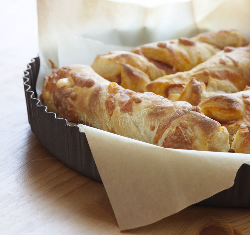 Cheese bread stock photo. Image of kitchen, parchment - 26756796