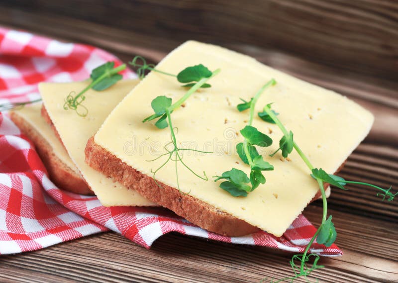 Cheese and Bread Slliced Toast Stock Photo - Image of greens, nutrition ...
