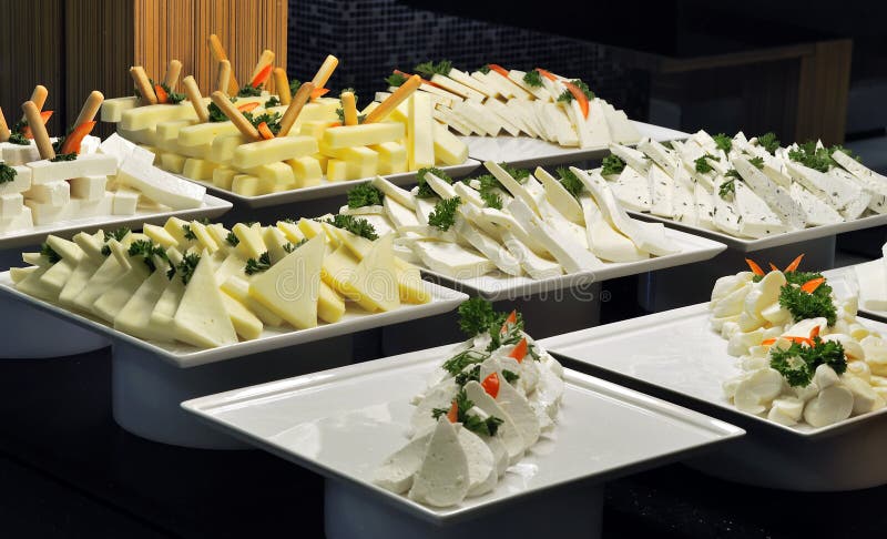 Buffet Breakfast Line stock image. Image of cheddar, decoratrion - 44746693