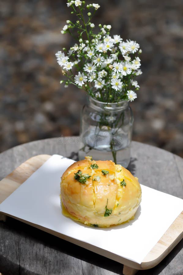 Cheese Bun, Mozzarella Cheese Bun or Bun with Cheese Stuffed Stock ...