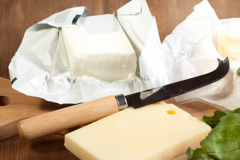 Cheese and butter stock photo. Image of buffet, french - 18445218