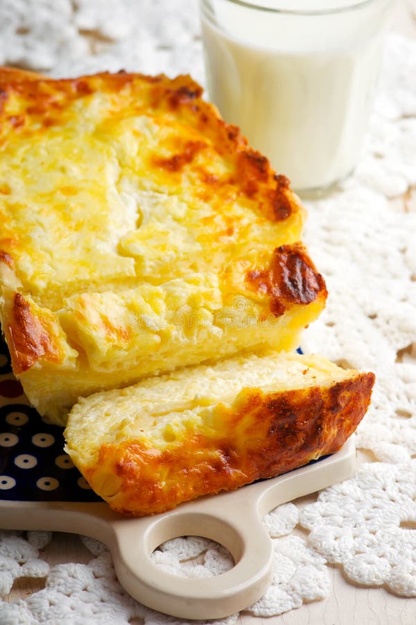 Cheese Cake Achma Traditional Georgian Pie. Stock Photo - Image of ...