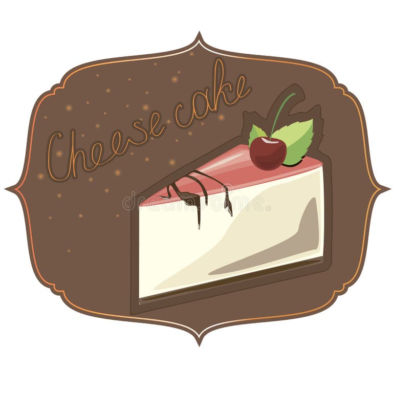 Cheese cake stock vector. Illustration of eating, clip - 50282639