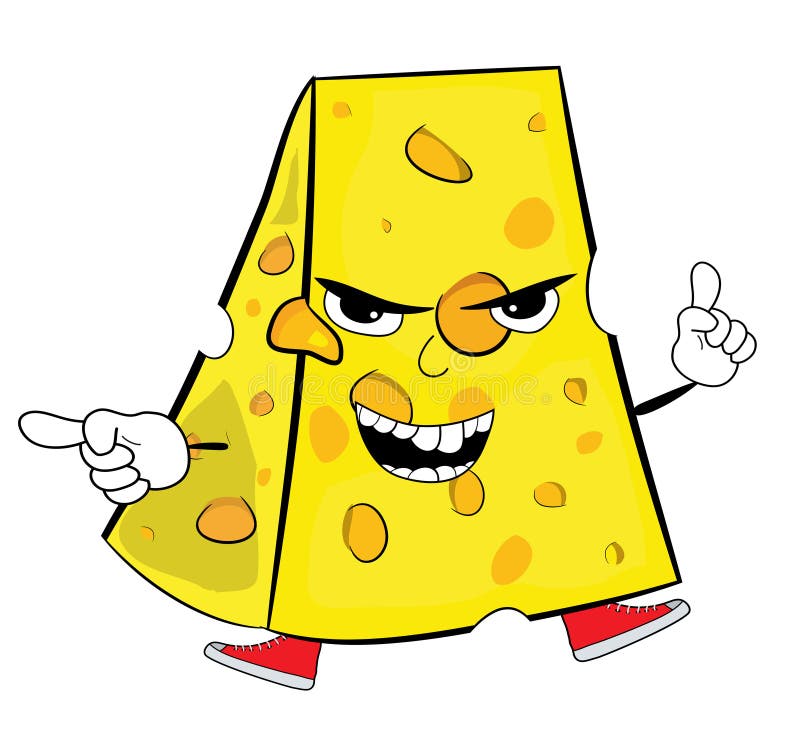 Cheese Cartoon Character Stock Illustration - Image: 42810988