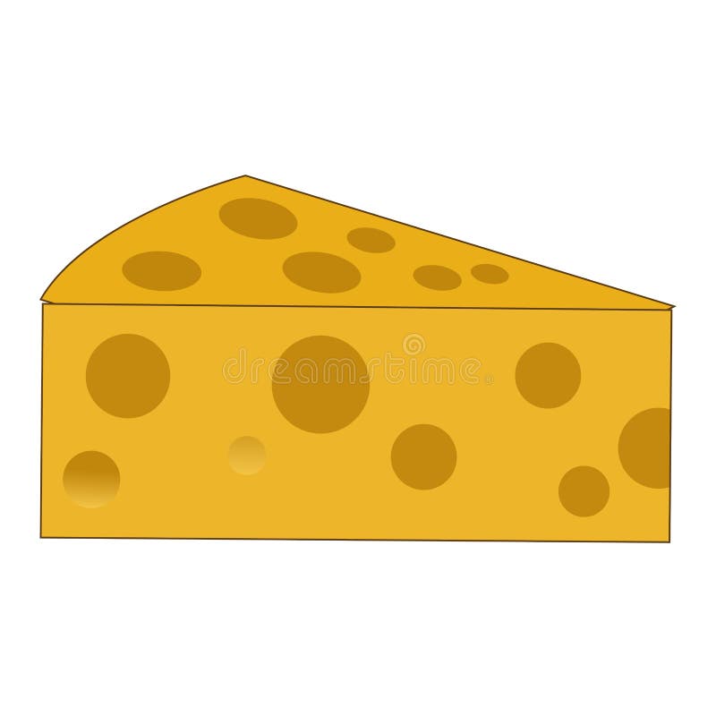 Cheese cartoon icon stock illustration. Illustration of clipart - 73570760