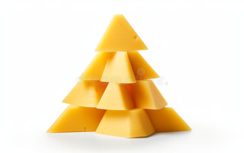 A Cheese Christmas Tree stock illustration. Illustration of seasonal ...