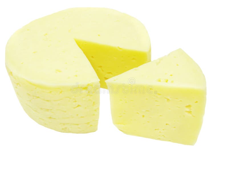 Cheese Circle and One Piece Stock Image - Image of slice, dairy: 13598169