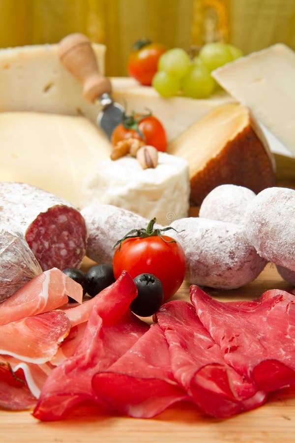 Cheese and cold cuts stock photo. Image of eating, breakfast - 27481478