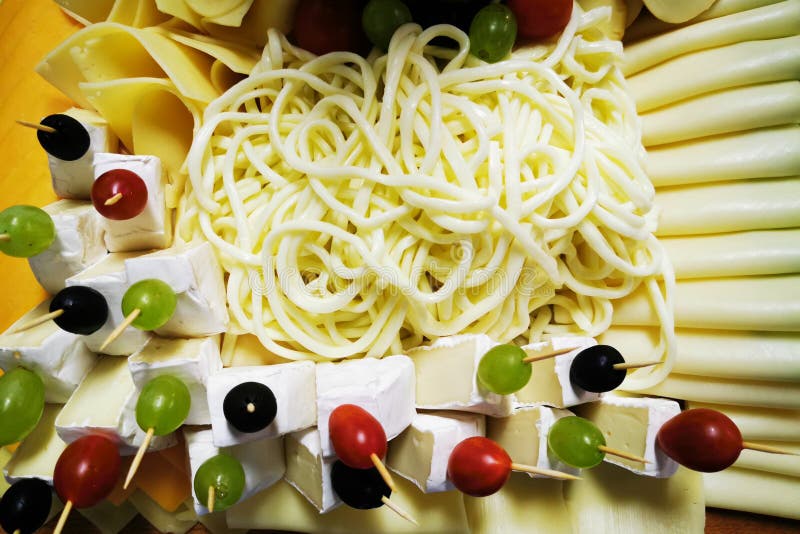 Cheese Collection As Very Nice Food Background Stock Photo - Image of ...