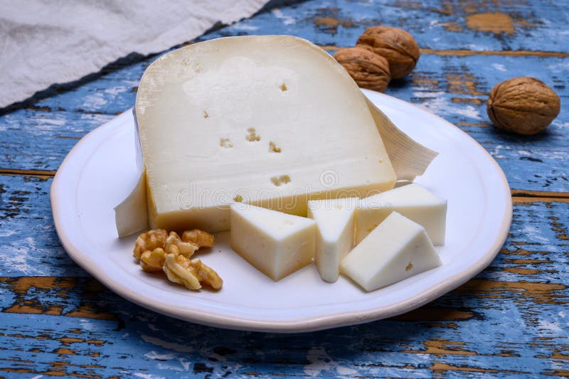 Cheese Collection, Dutch Hard White Goat Cheese Stock Image - Image of ...