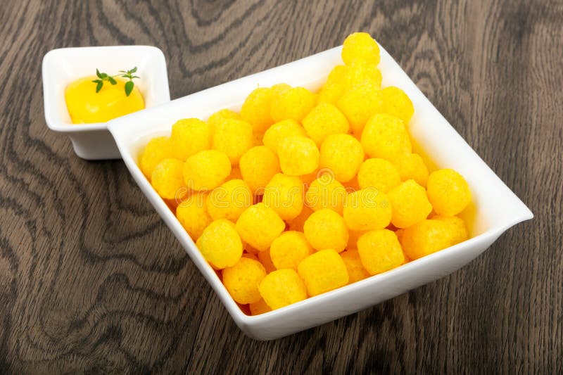 Cheese corn balls stock image. Image of plate, healthy - 112180869
