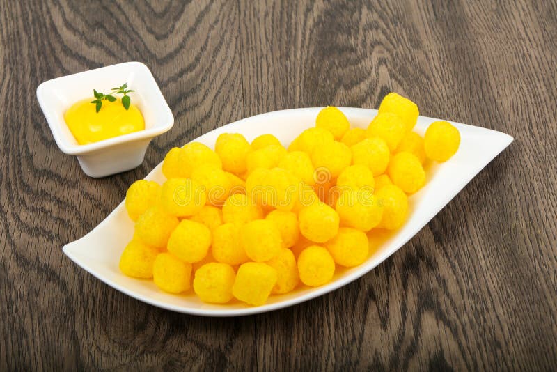 Cheese corn balls stock photo. Image of crispy, corn - 118299650