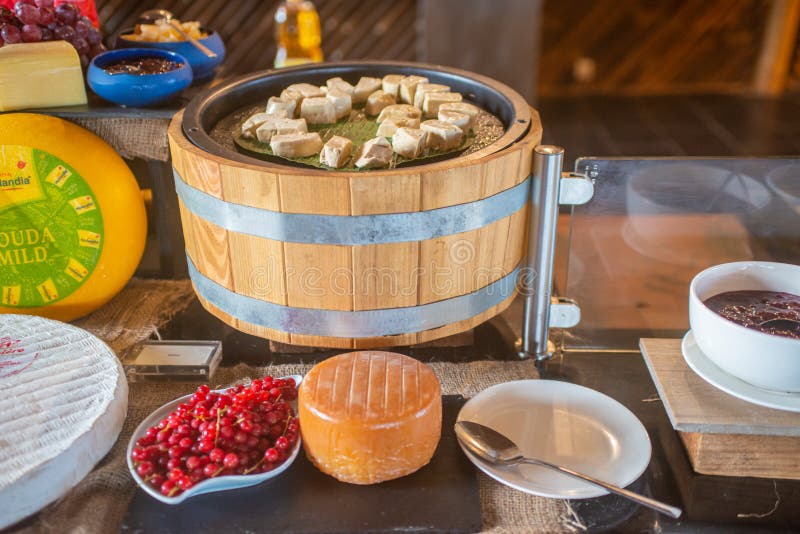 Healthy Corner with Natural Food on the Table at the Buffet Stock Photo ...