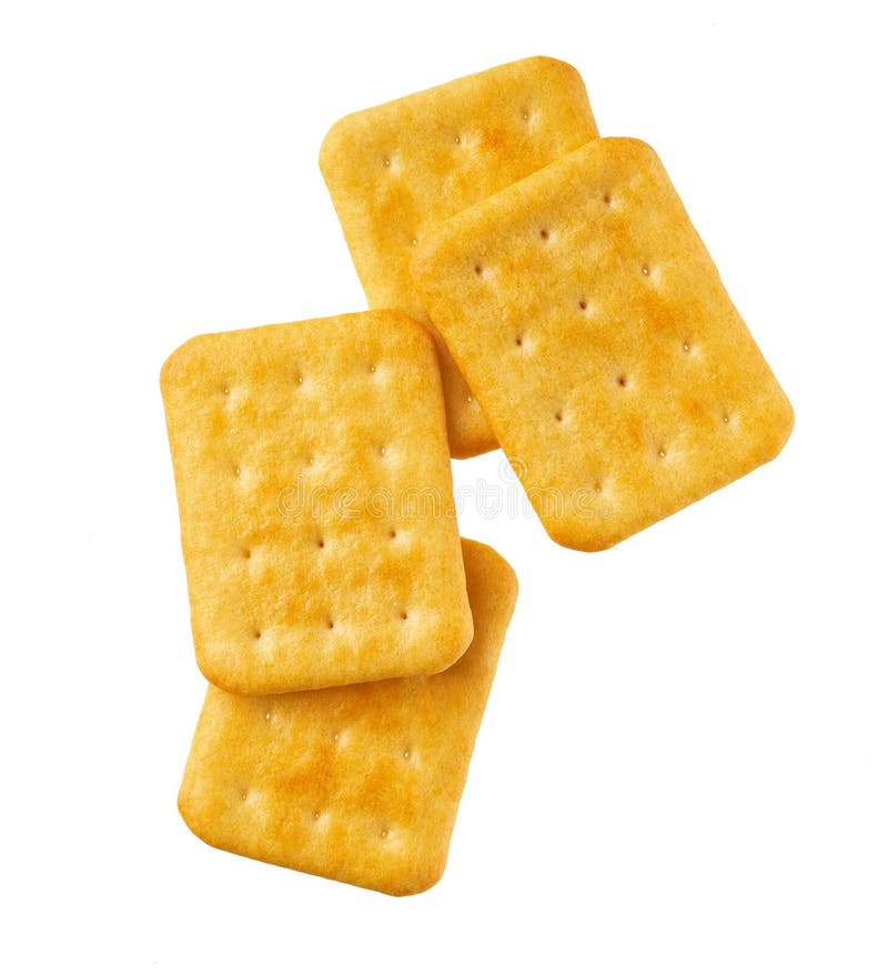Cheese Crackers Isolated. Cheese Crackers Isolated on White Background ...