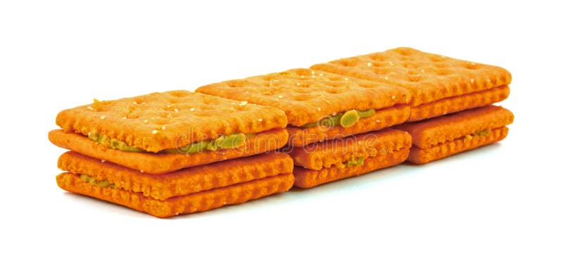 Orange crackers with peanut butter - porrus