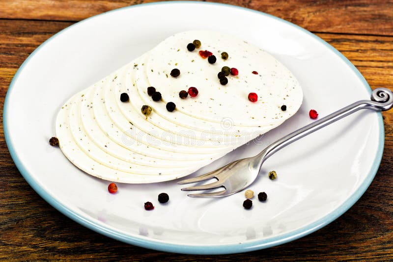 Cheese Curd with Herbs stock image. Image of snack, slice - 72117635