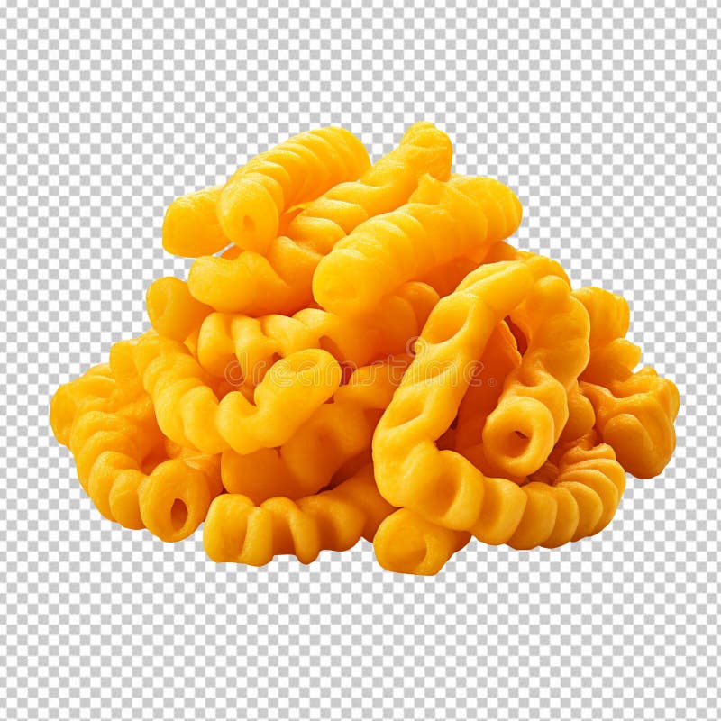 Cheese Curls Isolated on Transparent Background Stock Illustration ...