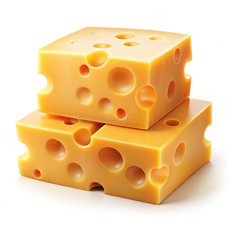 Cheese 3d Realistic Vector Illustration Stock Illustration ...