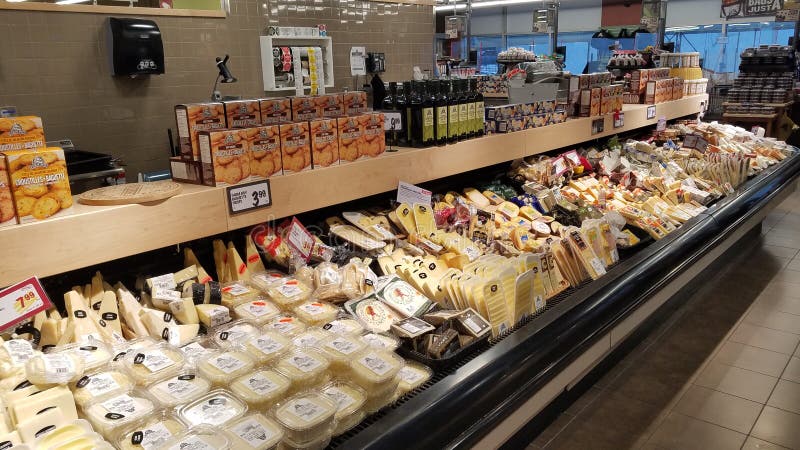 Cheese Department in Grocery Store Editorial Image - Image of bazaar ...