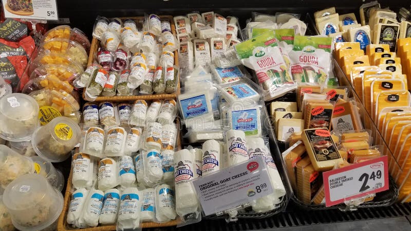 Cheese Department in Grocery Store Editorial Image - Image of food ...