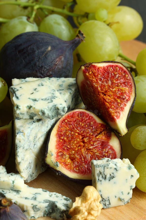 Cheese and fig stock photo. Image of appetizer, fruit - 34395048