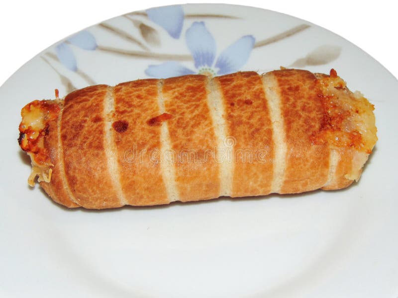 Cheese Filled Pastry Rolls on a Plate Stock Image - Image of roll ...