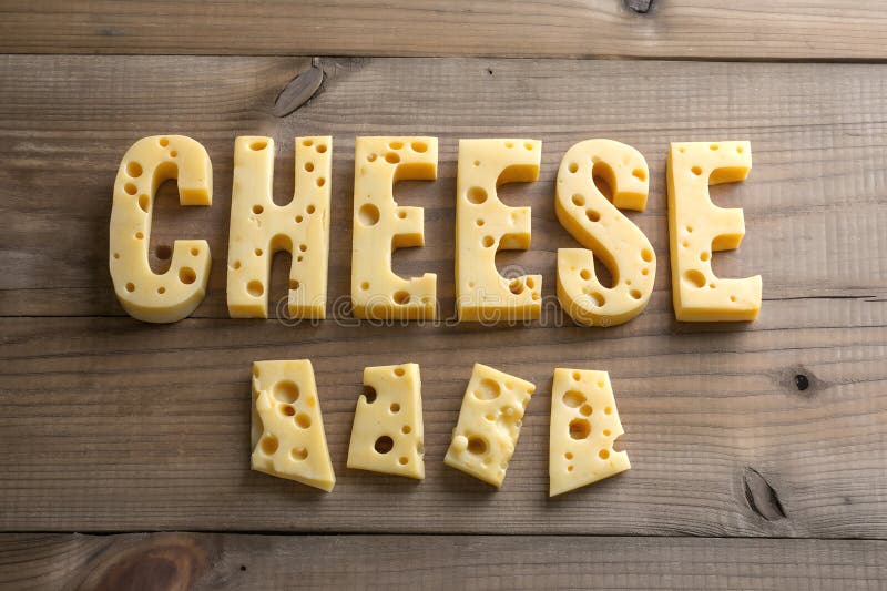 Cheese-font--font-from-cheese Stock Image - Image of design, gouda ...
