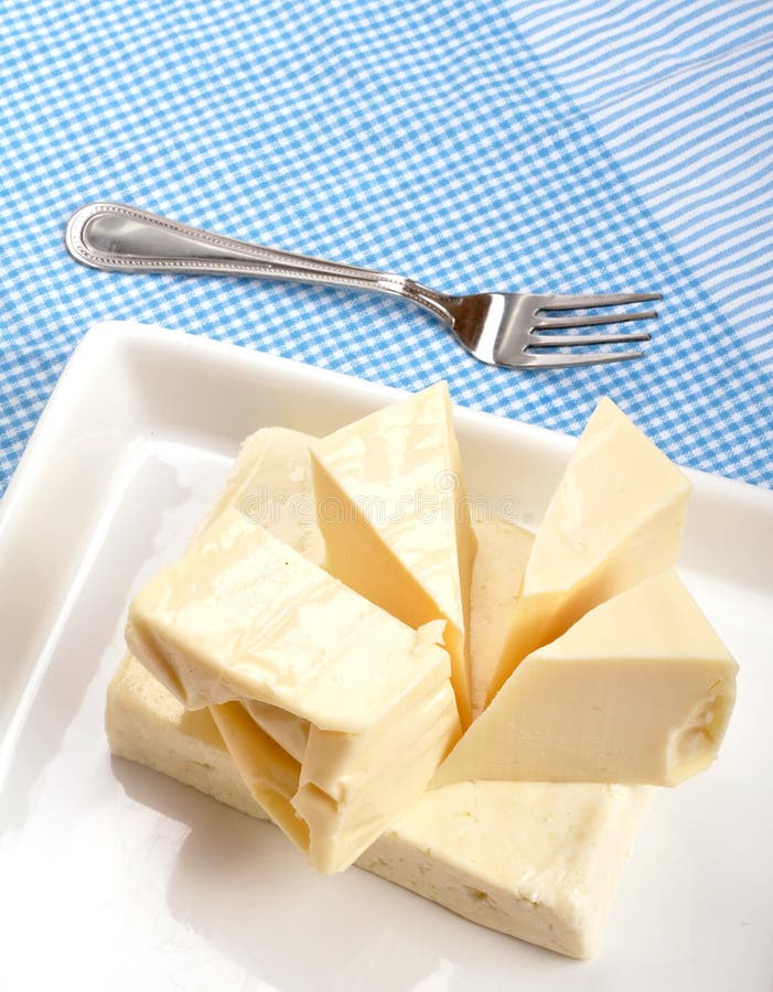 Cheese with fork stock photo. Image of product, cheddar - 11064680