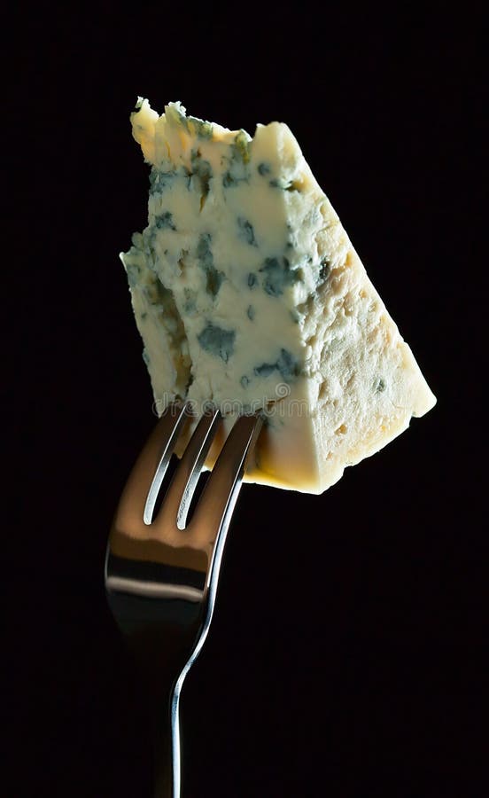 Cheese on a fork stock image. Image of smell, silver - 47810189