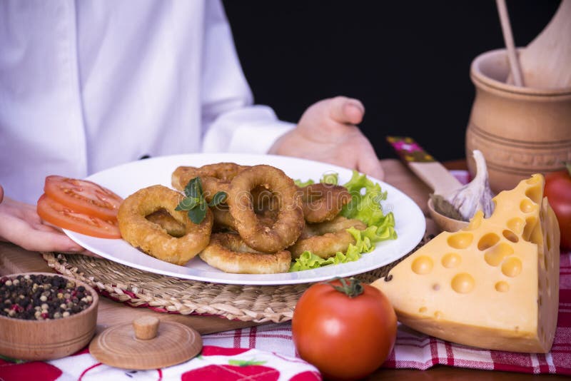 Cheese fried sticks stock image. Image of chef, dessert - 87977135