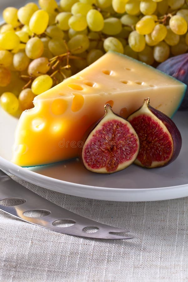 Cheese with fruits stock image. Image of drink, appetizer - 57913877