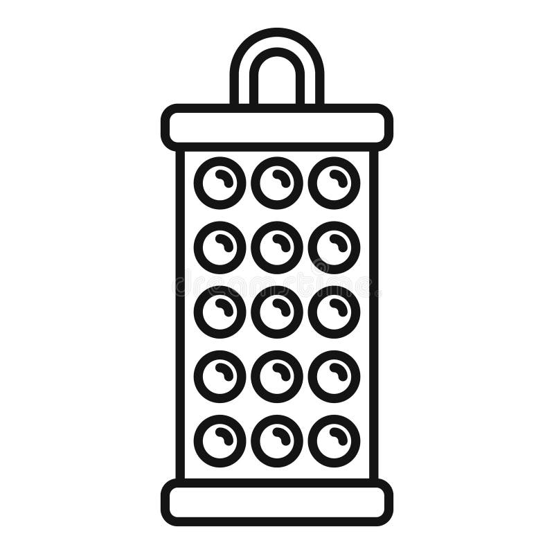 Cheese Grater Icon Representing Grating Cheese for Cooking Stock Illustration - Illustration of ...