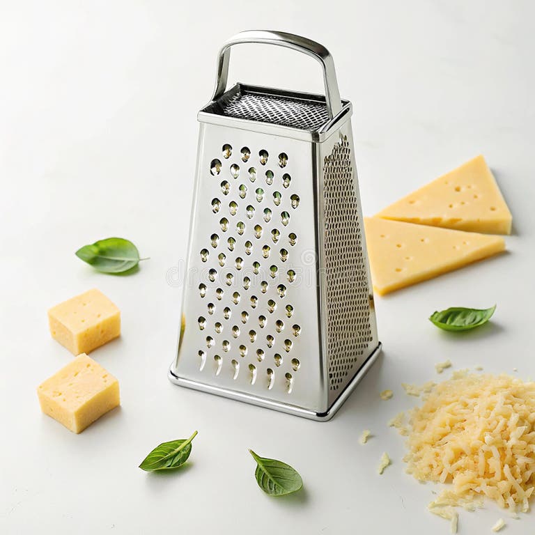 Cheese Grater with Multiple Blade Types Stock Illustration ...