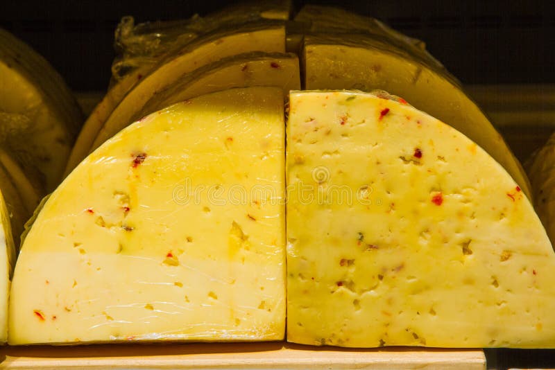 Cheese. Grocery store stock image. Image of products - 51160685