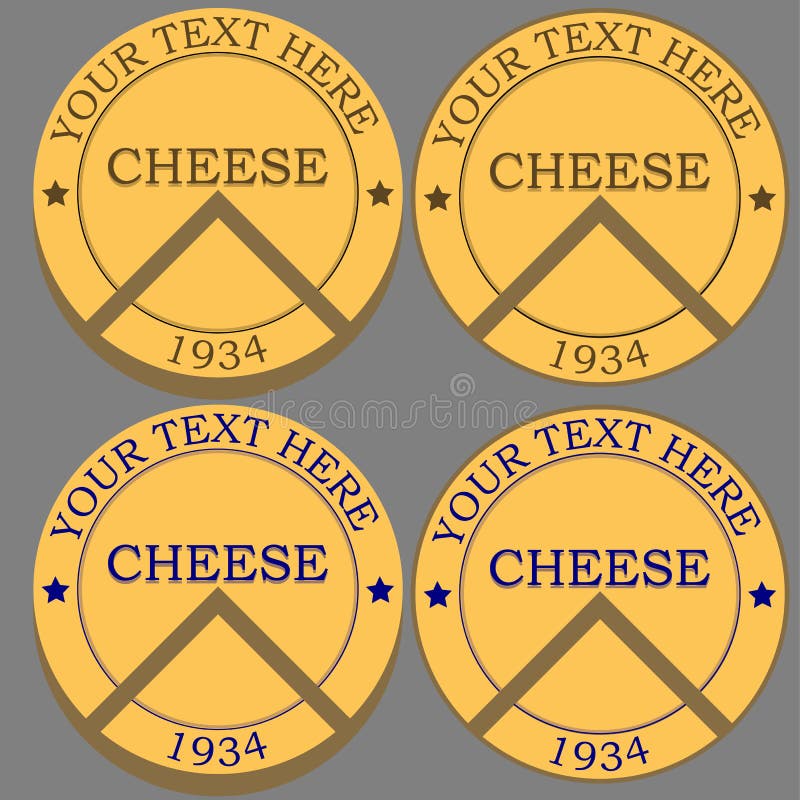 Cheese Head with Cut Piece of Cheese Logo Set Stock Vector ...