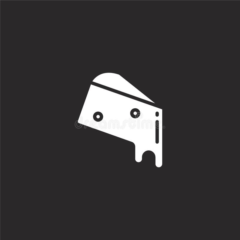 Cheese Icon. Filled Cheese Icon for Website Design and Mobile, App ...