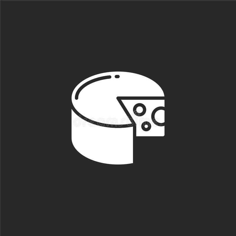 Cheese Icon. Filled Cheese Icon for Website Design and Mobile, App ...