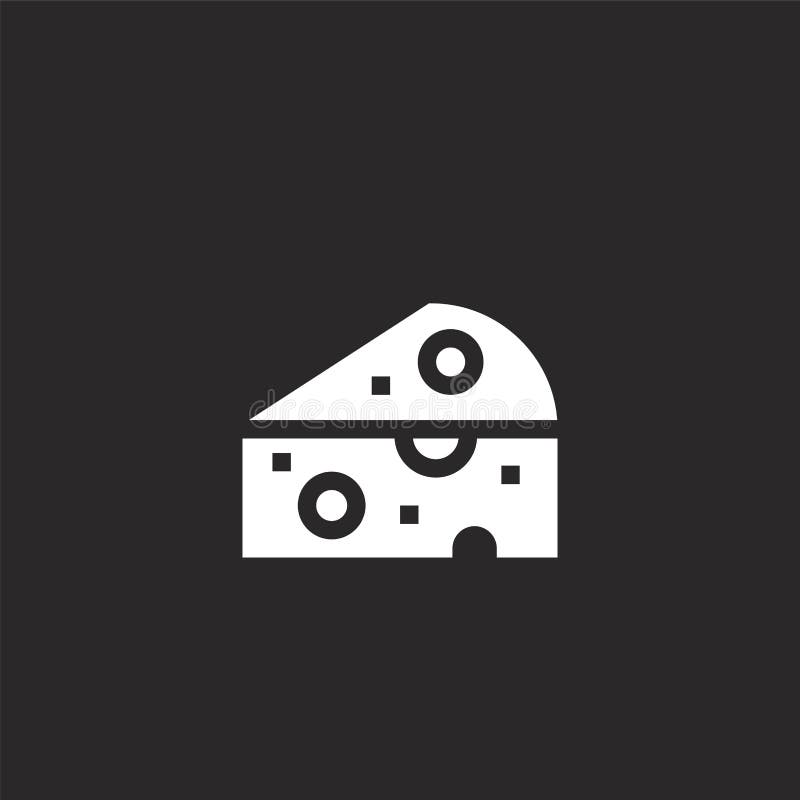 Cheese Icon. Filled Cheese Icon for Website Design and Mobile, App ...