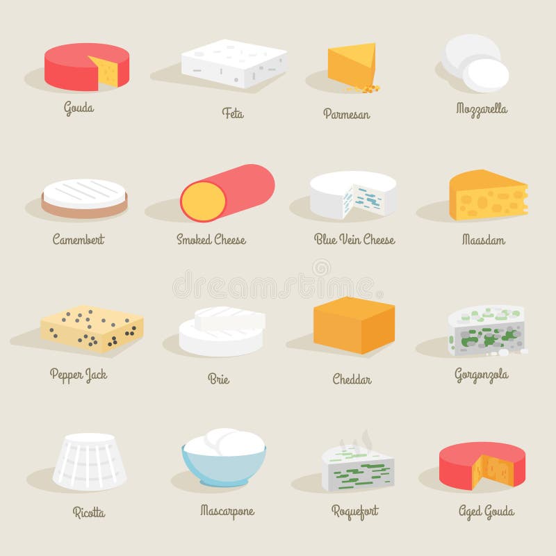 Cheese Icon Flat stock vector. Illustration of design - 210066992