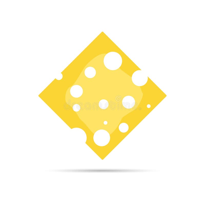 Cheese Icon. Slice of Cheese in the Cut Stock Vector - Illustration of ...