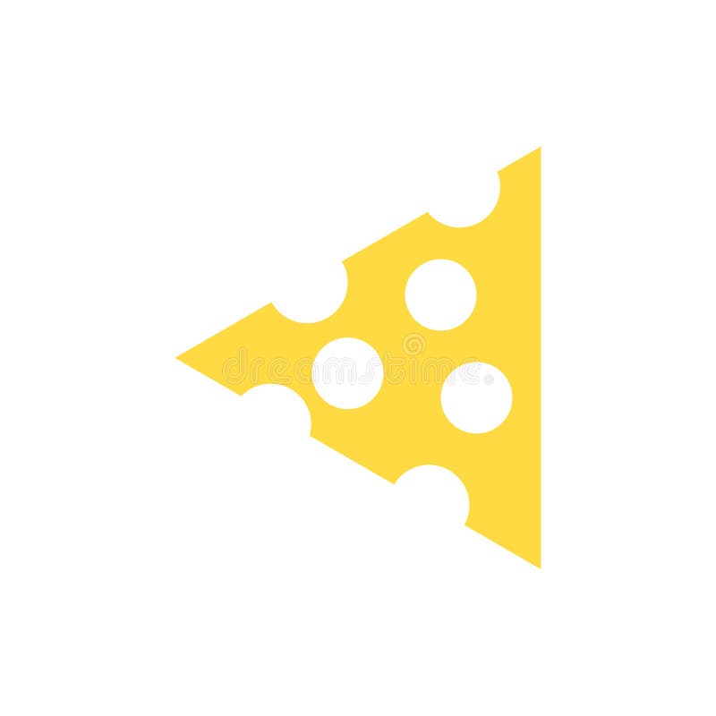 Cheese Icon Vector Sign and Symbol Isolated on White Background Stock ...