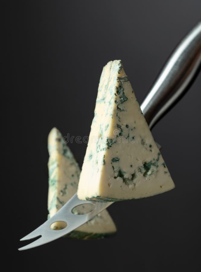 Cheese Knife and Piece of Blue Cheese Stock Photo - Image of milk ...