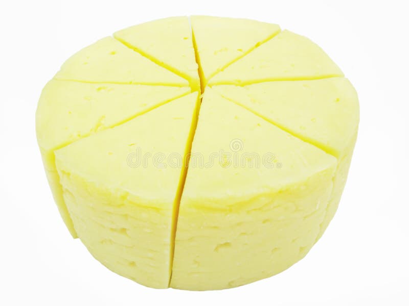 Cheese Circle and One Piece Stock Image - Image of slice, dairy: 13598169