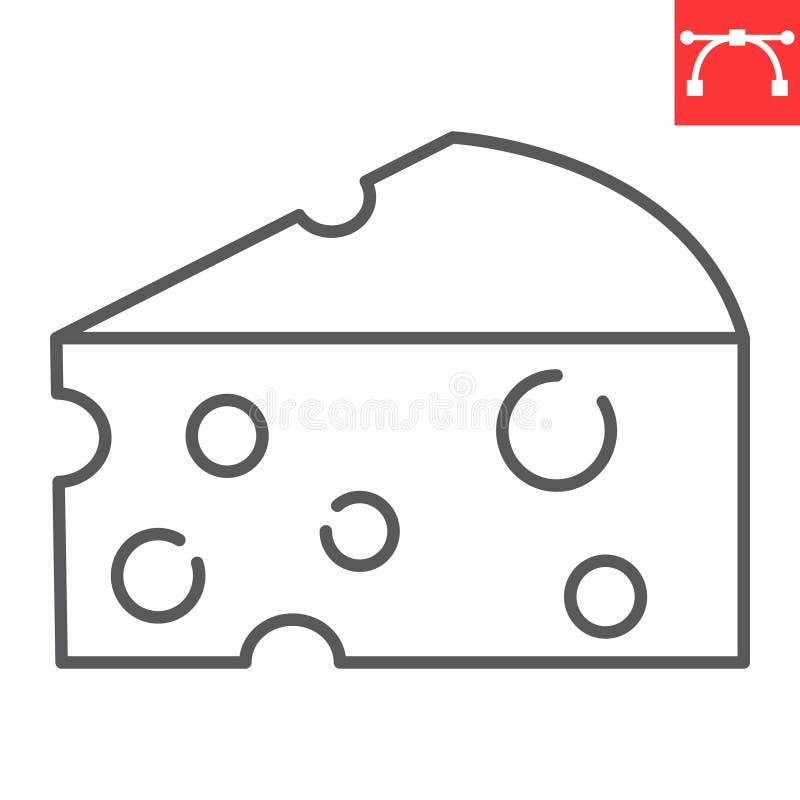 Cheese One Line Continuous Drawing. Different Types of Cheese ...