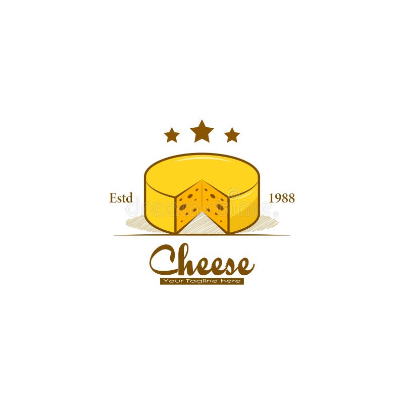 Cheese Logo Design Vector Graphics Stock Vector - Illustration of food ...