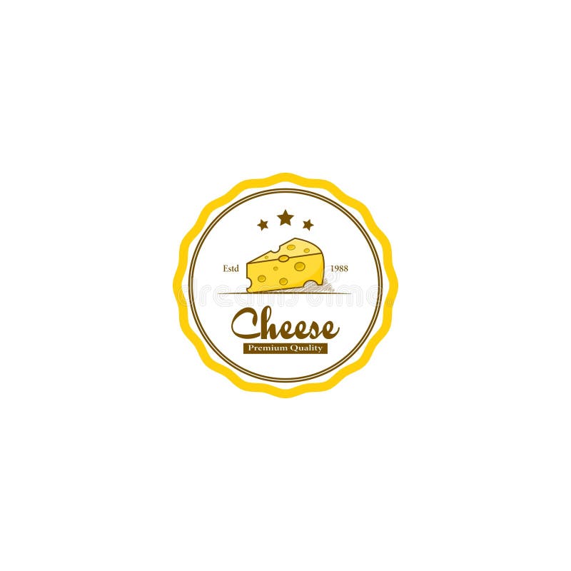 Cheese Logo Design Vector Graphics Stock Vector - Illustration of menu ...
