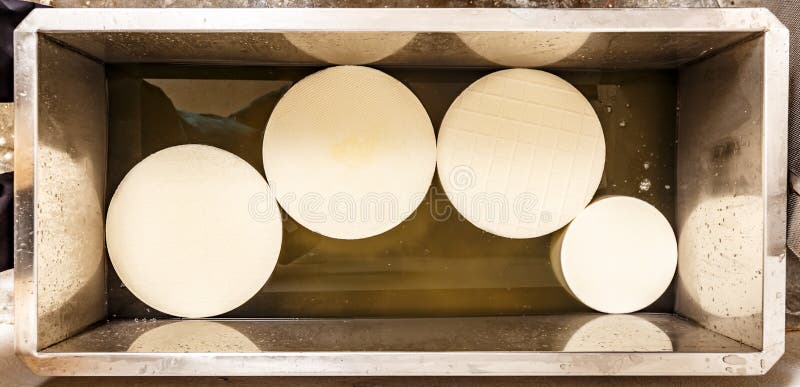 Cheese Manufacturing Process Stock Photo - Image of traditional ...