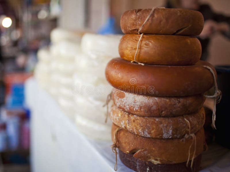 Cheese at market stock photo. Image of farmers, italian - 32688922