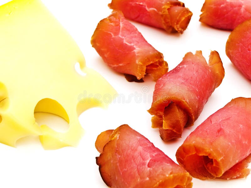 Cheese and meat stock photo. Image of ingredient, appetizer - 11973728